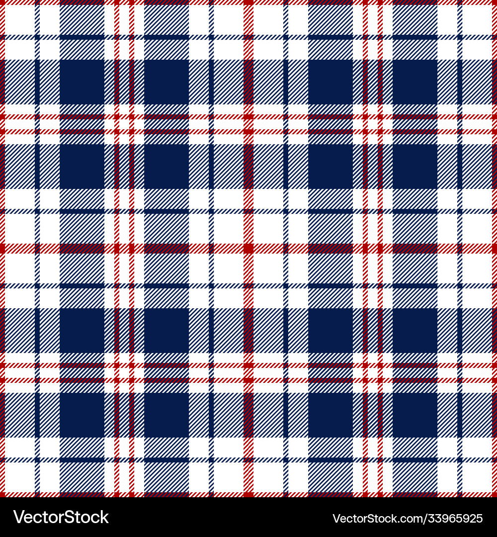 Red blue tartan plaid pattern Royalty Free Vector Image