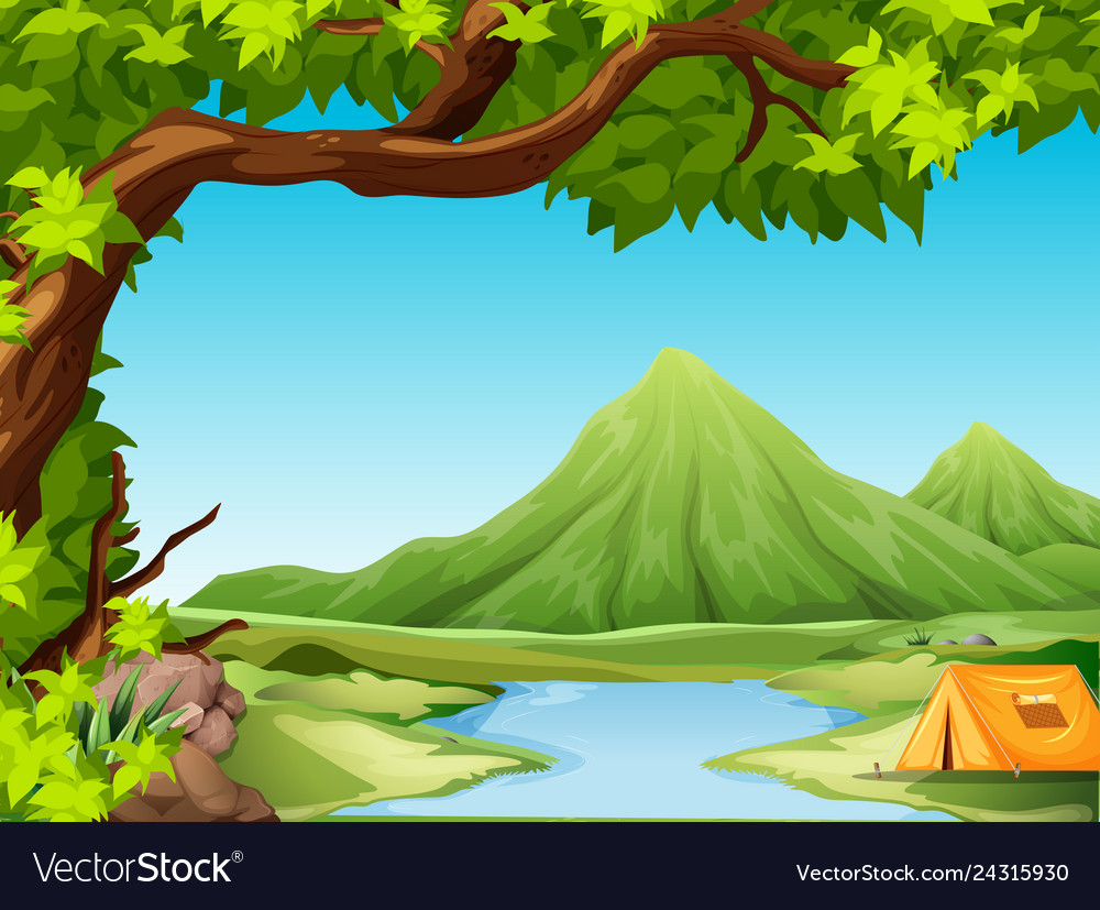 Camping Background Clipart