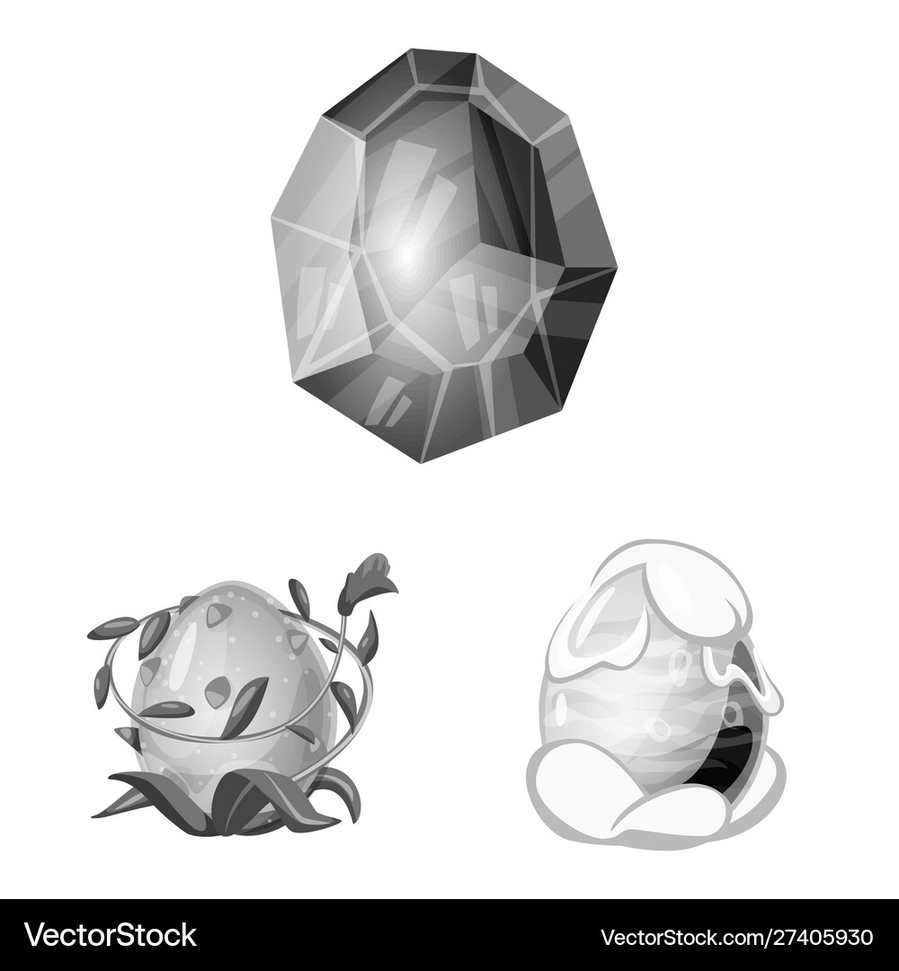 Isolated object monster and fantasy logo Vector Image