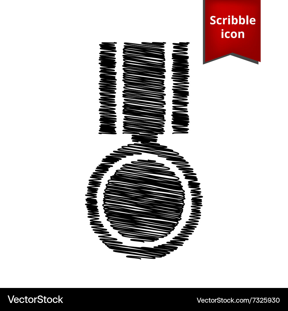 Medal icon ribble for you design Royalty Free Vector Image