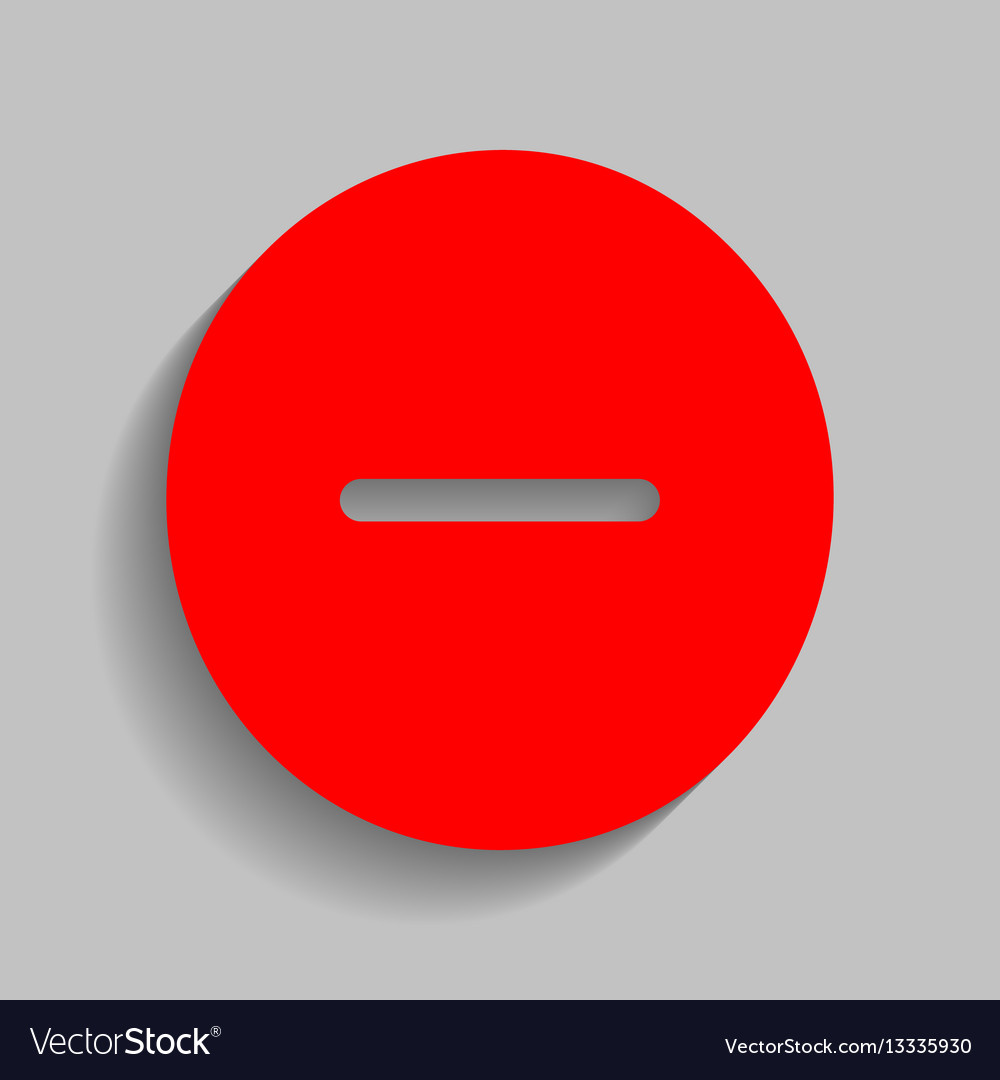 Negative Symbol Minus Sign Royalty Free Vector Image Negative Symbol Minus Sign Royalty Free Vector Image