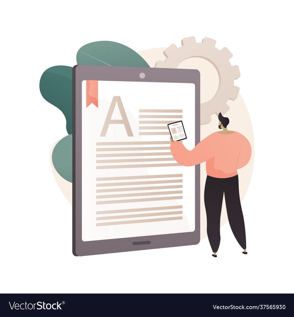 Read a book abstract concept Royalty Free Vector Image