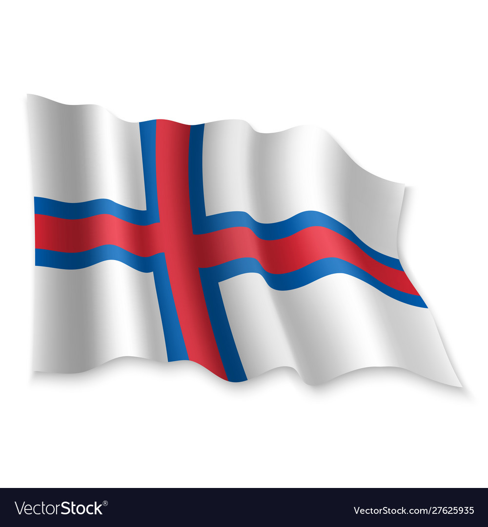 3d waving flag Royalty Free Vector Image - VectorStock