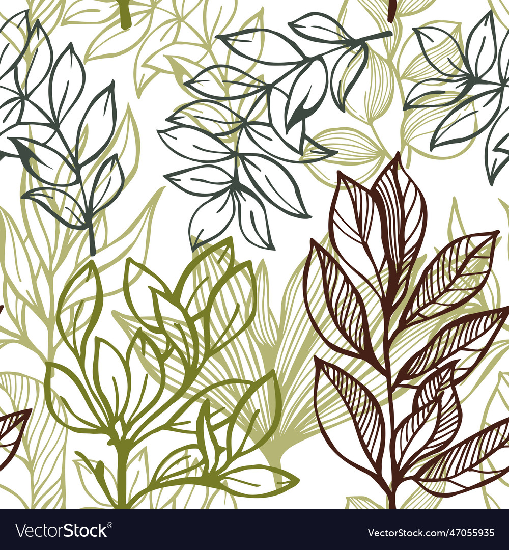 Botanical pattern Royalty Free Vector Image - VectorStock
