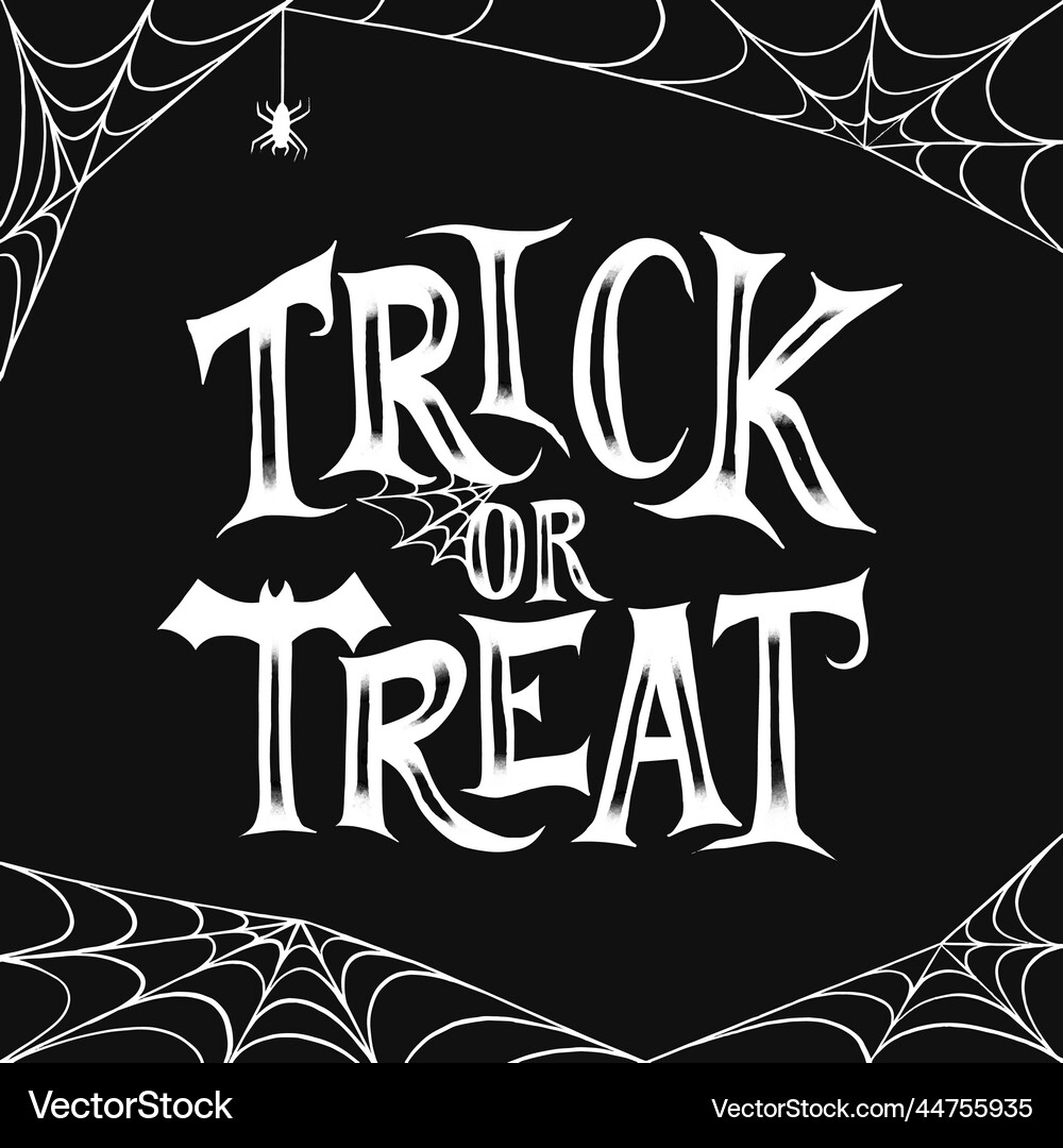 Hand drawn halloween lettering design Royalty Free Vector