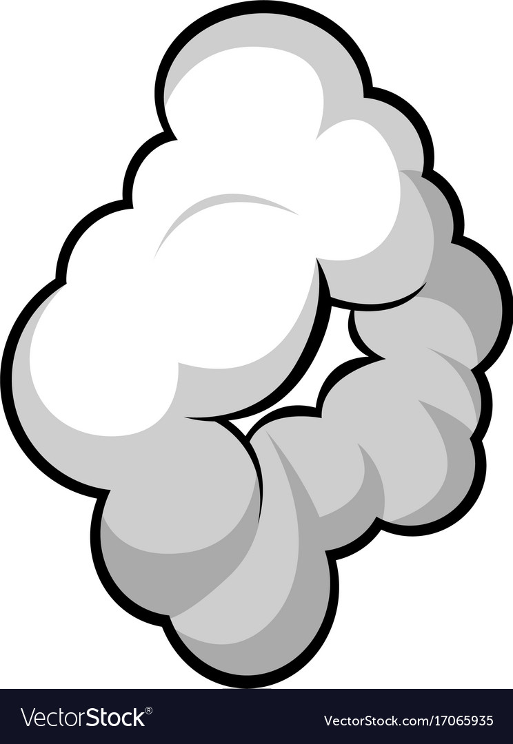 Isolated comic cloud Royalty Free Vector Image