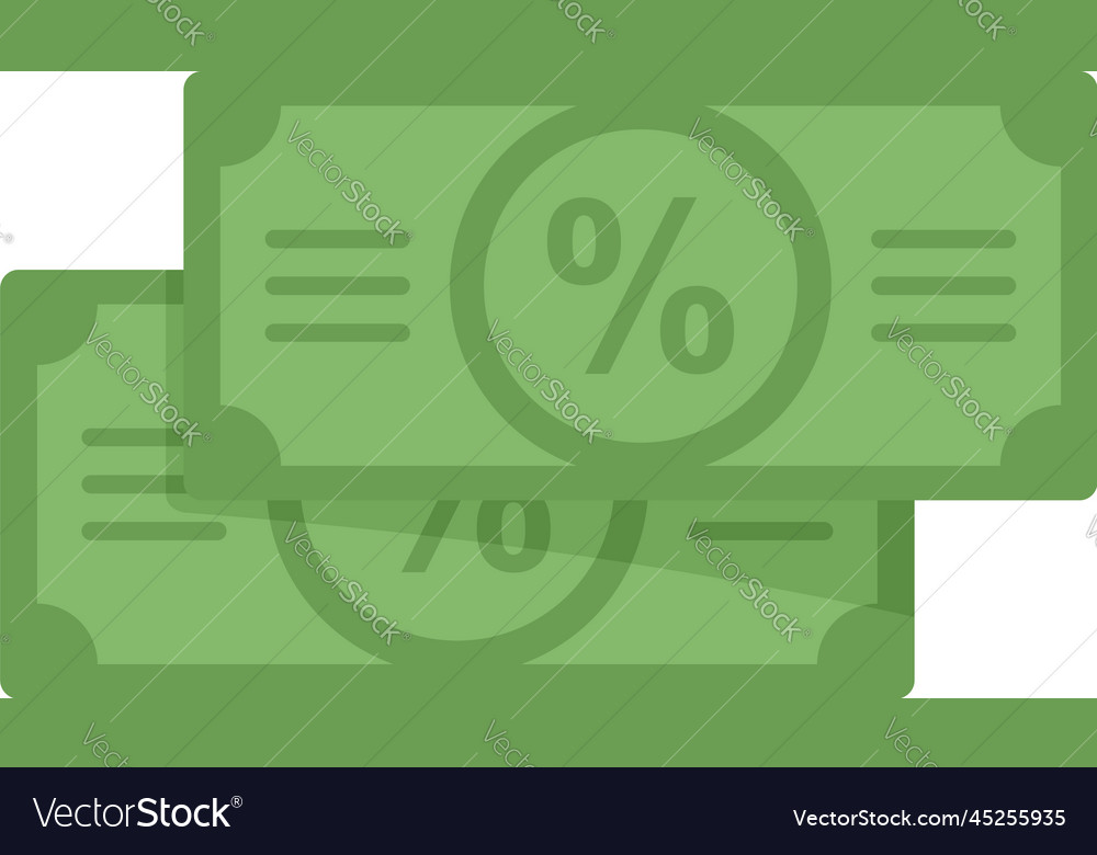 Sale bonus cash icon flat style Royalty Free Vector Image Sale bonus cash icon flat style Royalty Free Vector Image