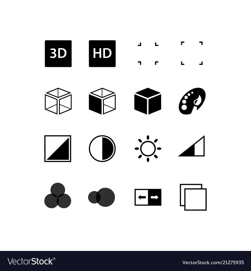 Simple set of business management related Vector Image