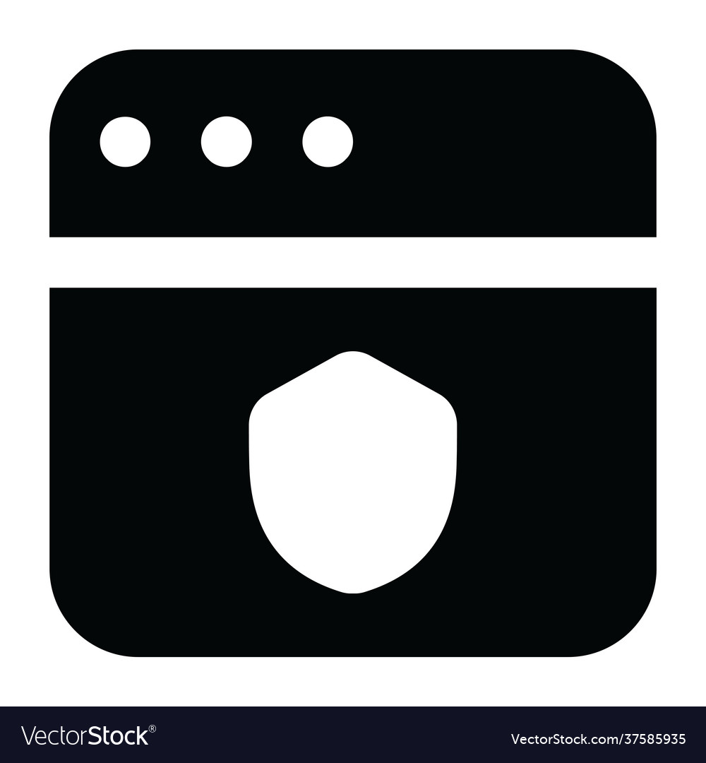 Web shield Royalty Free Vector Image - VectorStock