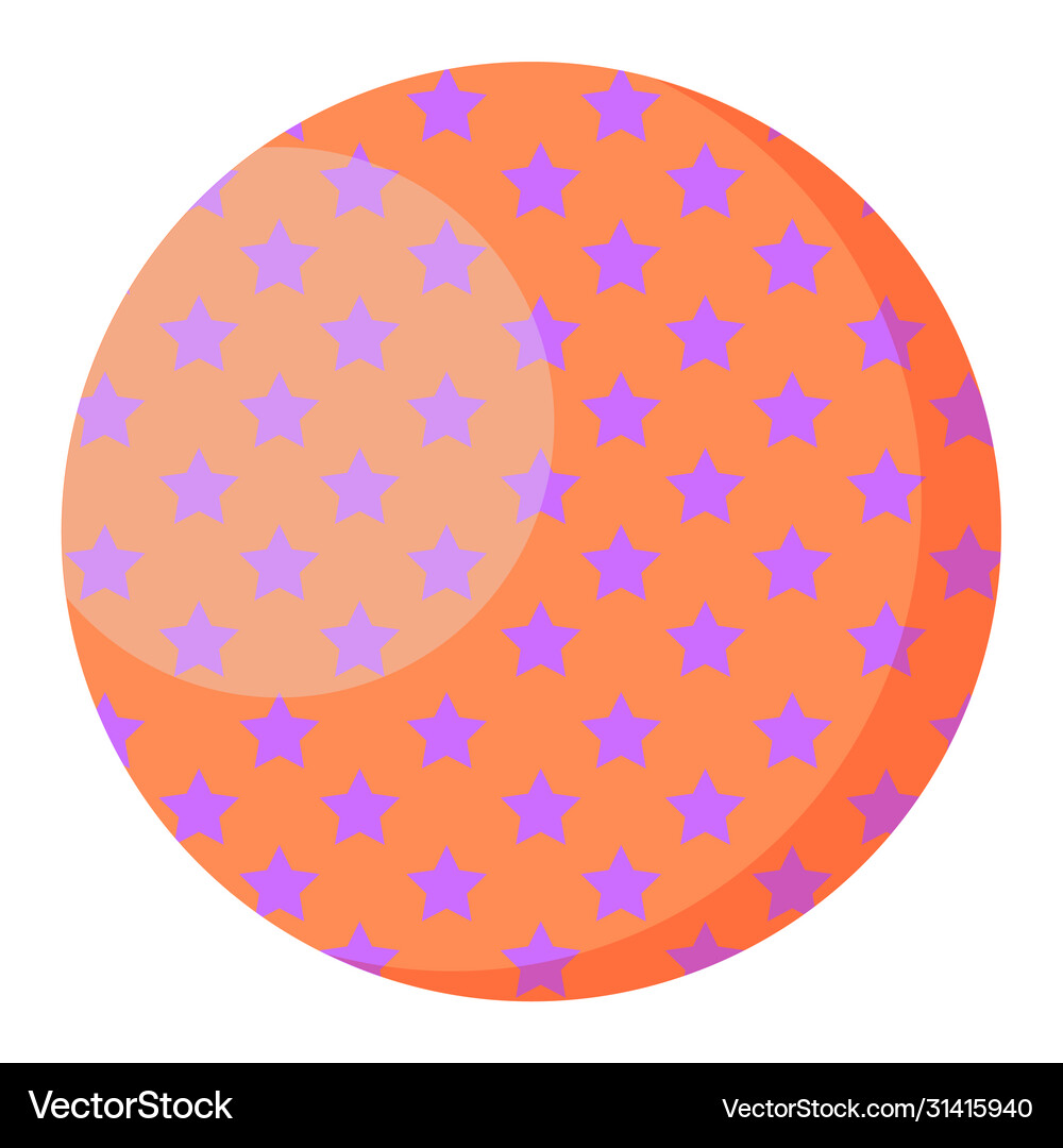 Christmas balls with stars Royalty Free Vector Image