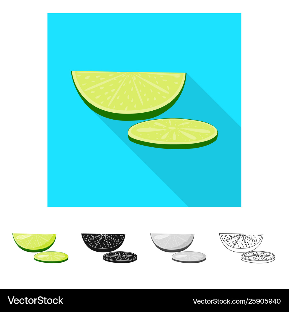Design lime and green symbol collection Royalty Free Vector