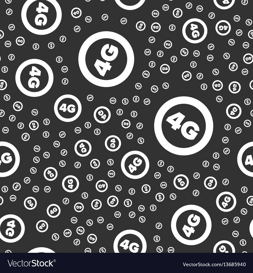 Wireless 4g seamless pattern Royalty Free Vector Image