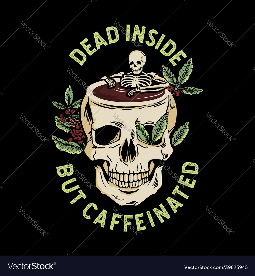 Caffeinated logo Royalty Free Vector Image - VectorStock