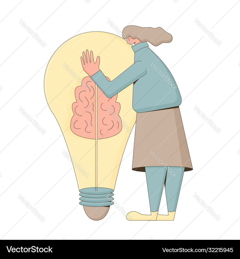 Intellectual property rights character Royalty Free Vector