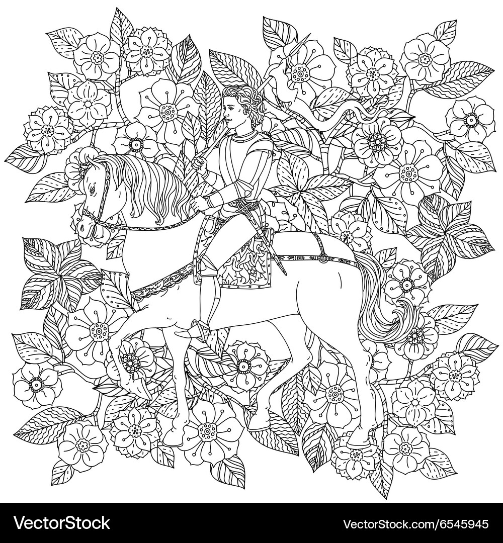 Prince from a fairy tale Royalty Free Vector Image