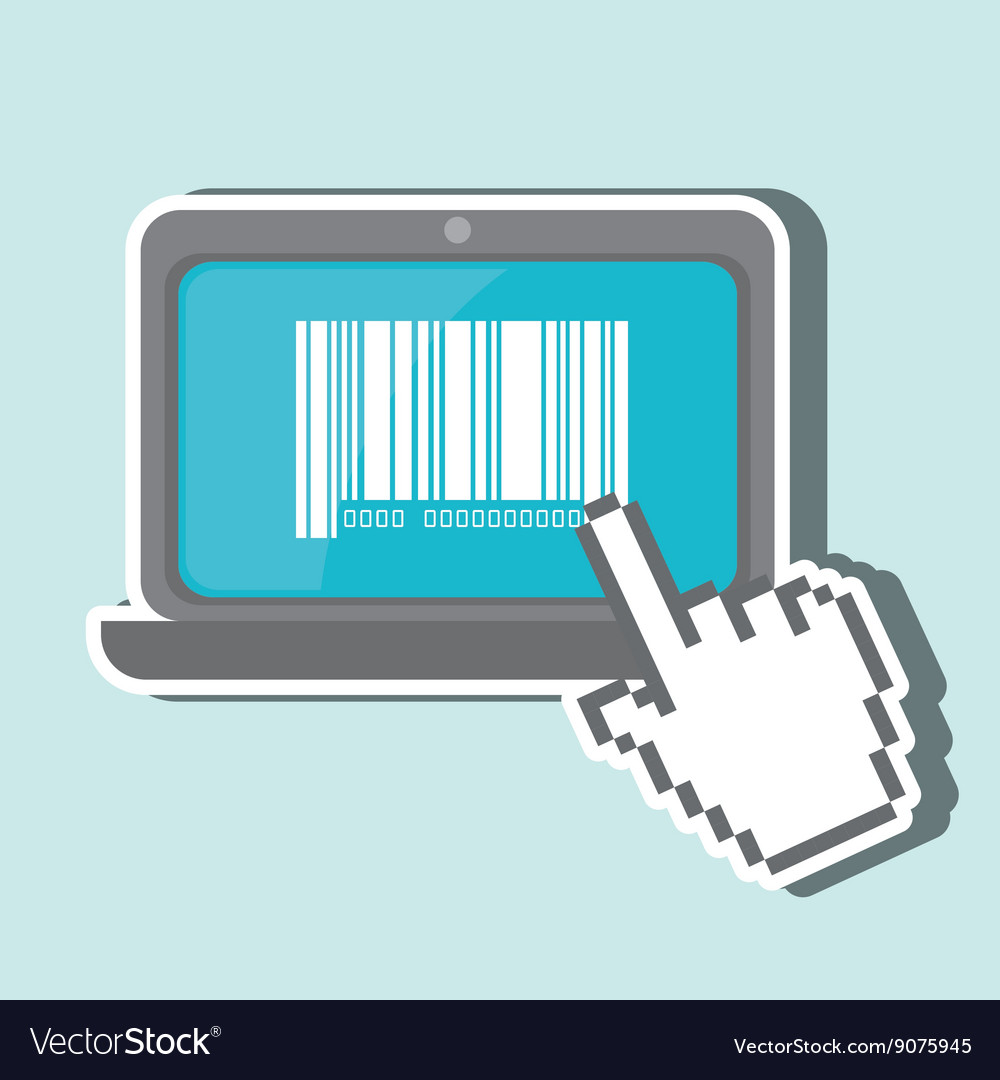 Product identification code design Royalty Free Vector Image