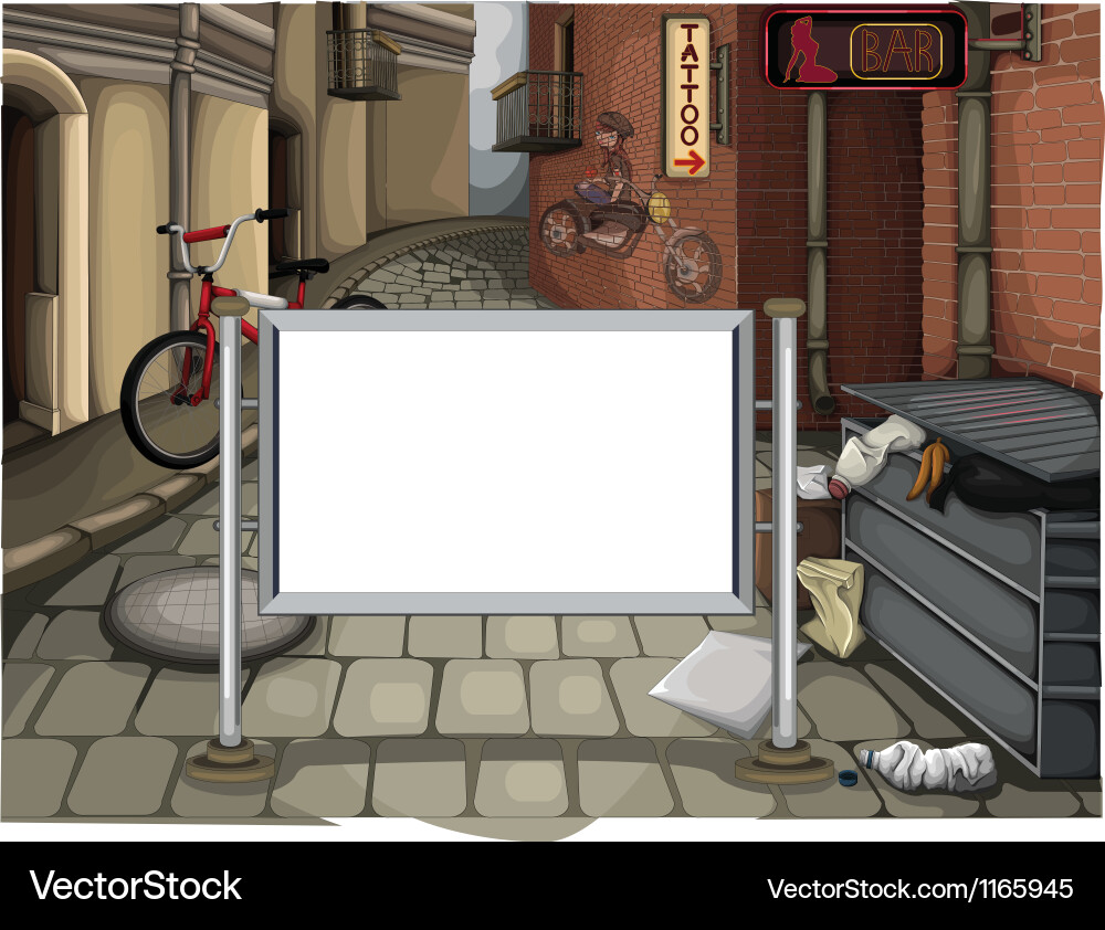 Street text place Royalty Free Vector Image - VectorStock