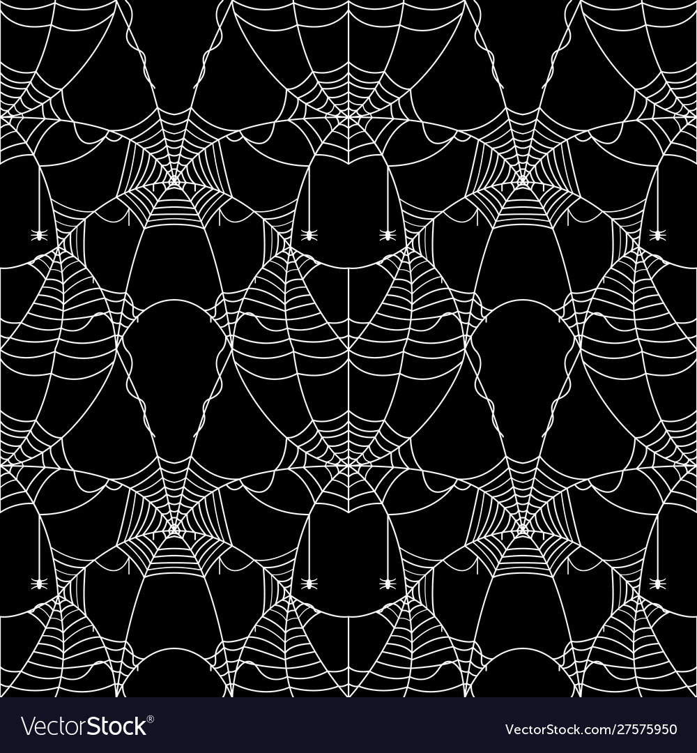 Abstract halloween spider web seamless pattern Vector Image Abstract halloween spider web seamless pattern Vector Image