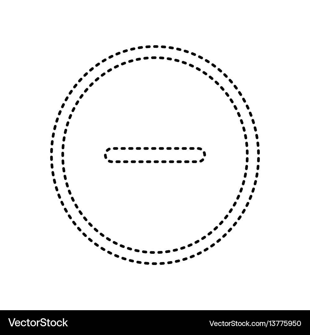 Negative symbol minus sign Royalty Free Vector Image