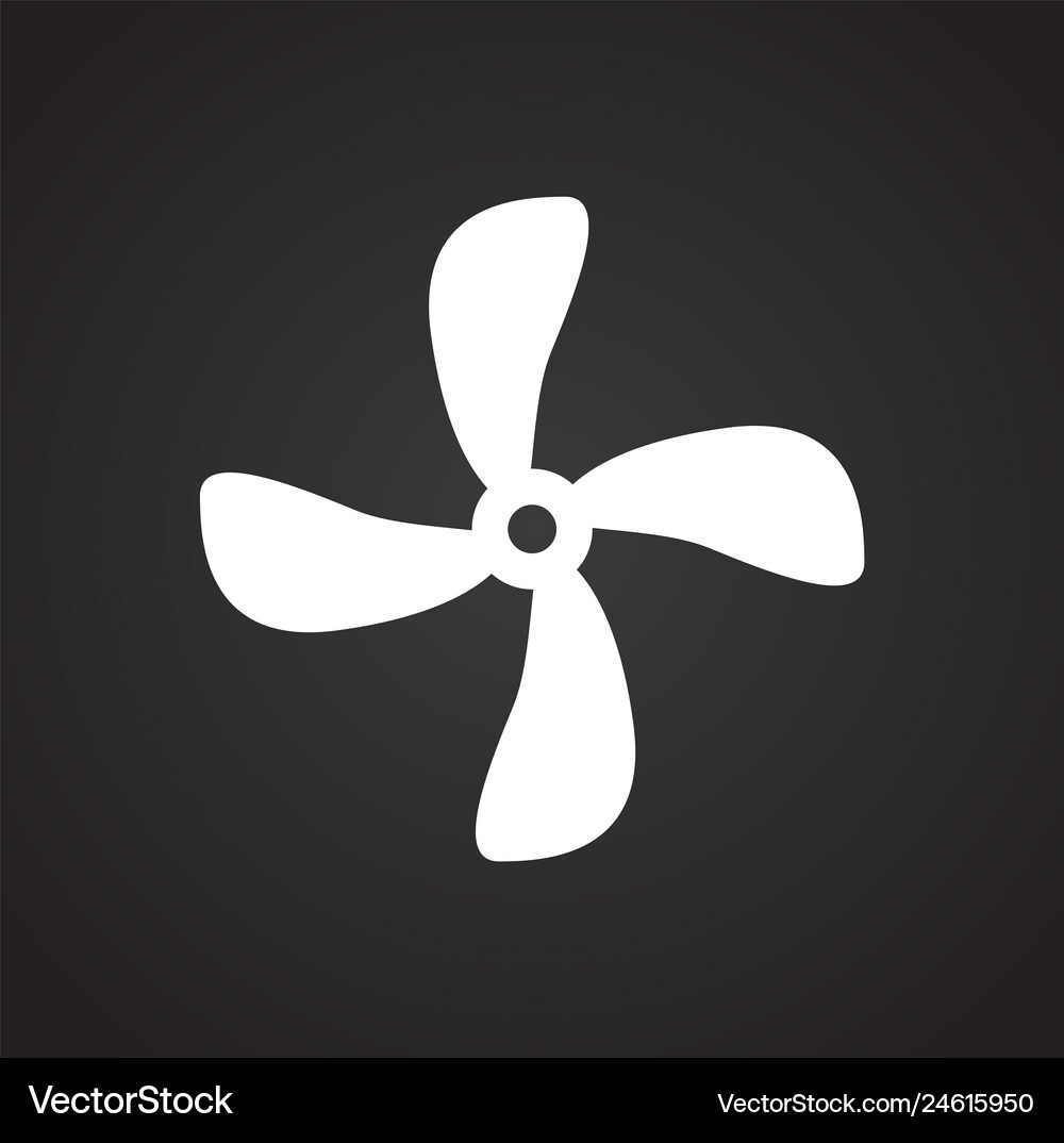 Propeller icon on background for graphic and web Vector Image