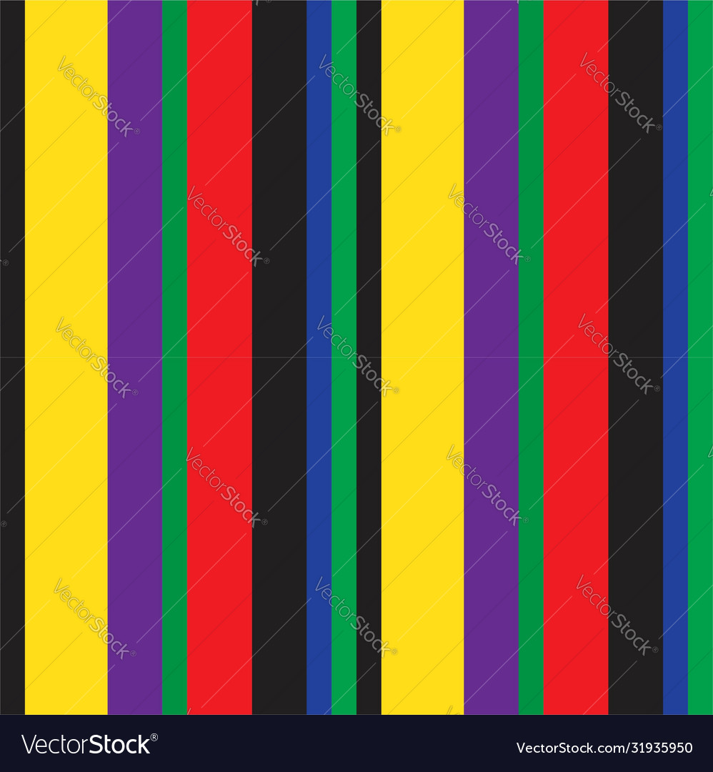 Rainbow stripe seamless pattern background in Vector Image