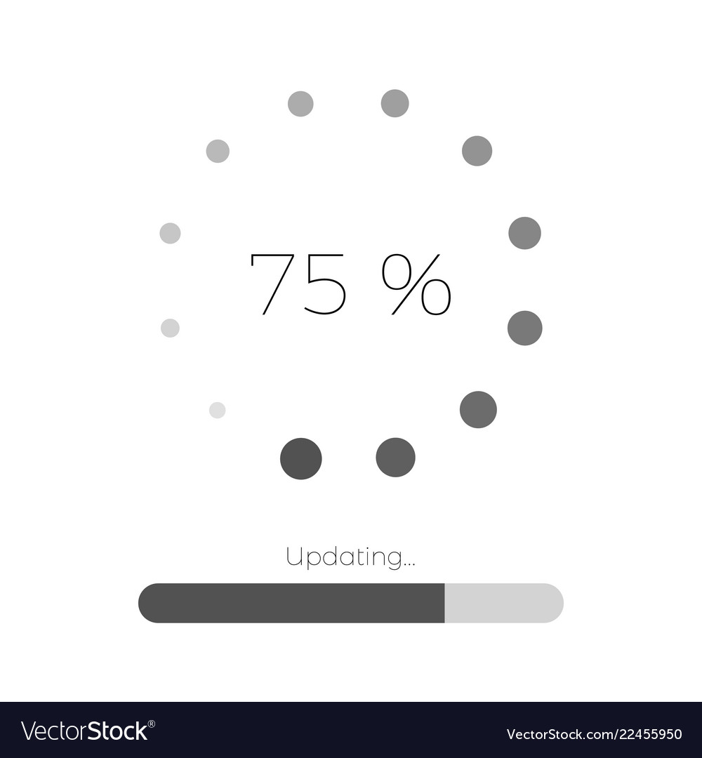 Upgrade software icon software update Royalty Free Vector