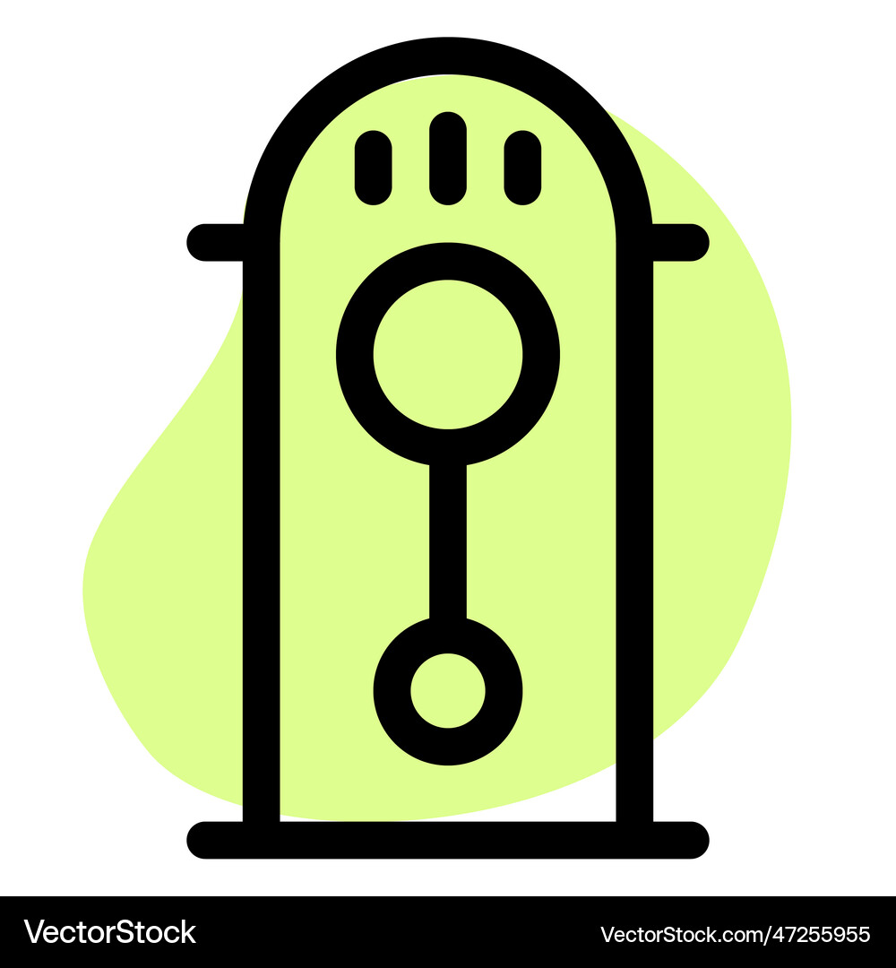 An antique longcase or grandfather clock Vector Image