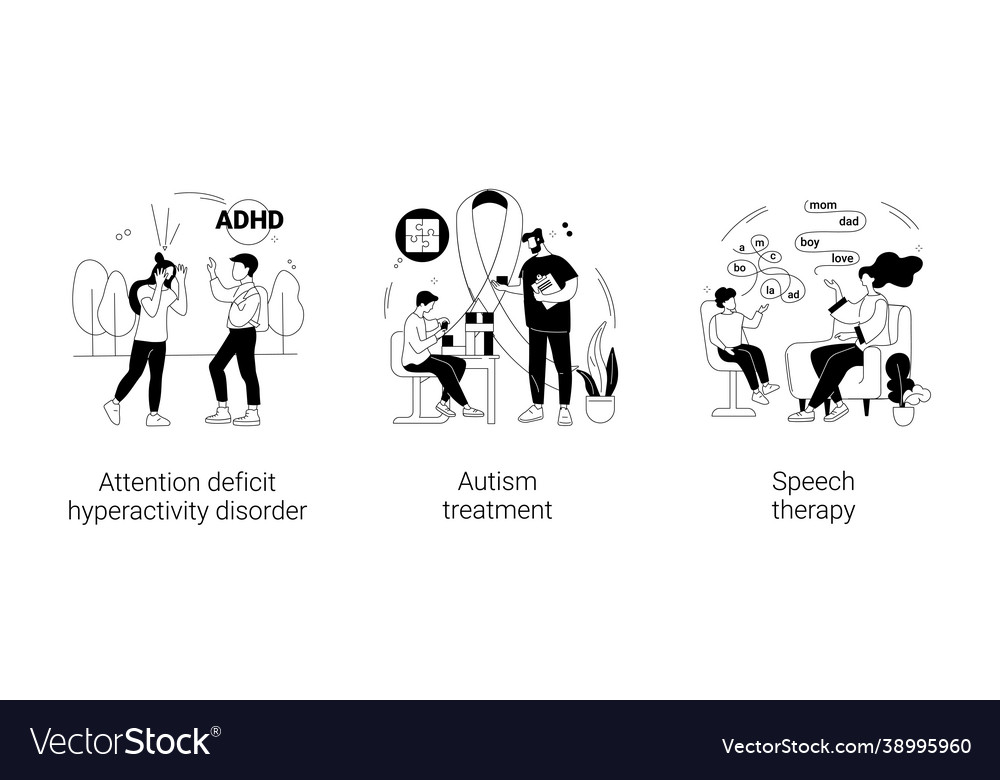 Children development issues abstract concept Vector Image