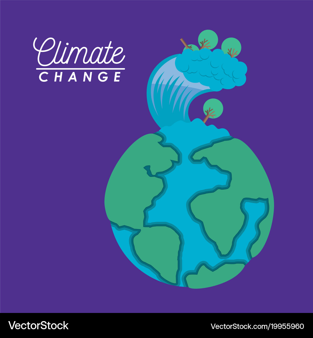 Effects of climate change Royalty Free Vector Image