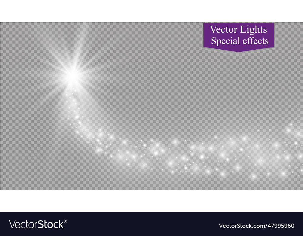 Light glow effect stars bursts with sparkles Vector Image