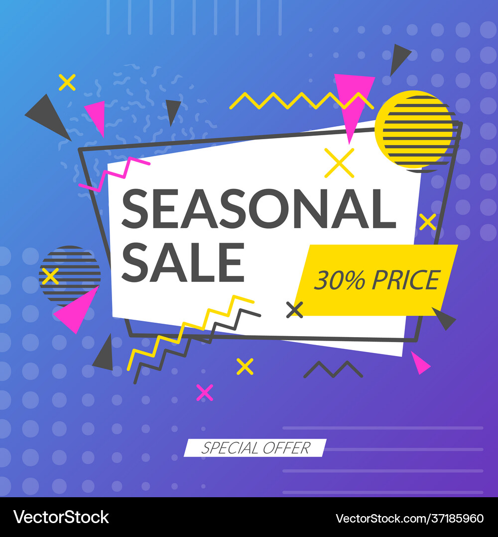 Memphis graphic retro funky poster Royalty Free Vector Image