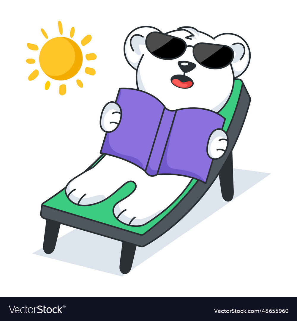 Sunbathing Royalty Free Vector Image - VectorStock