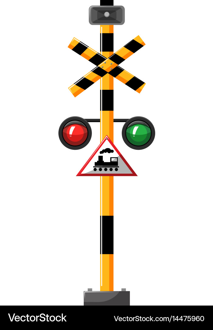 Railroad Sign Vector