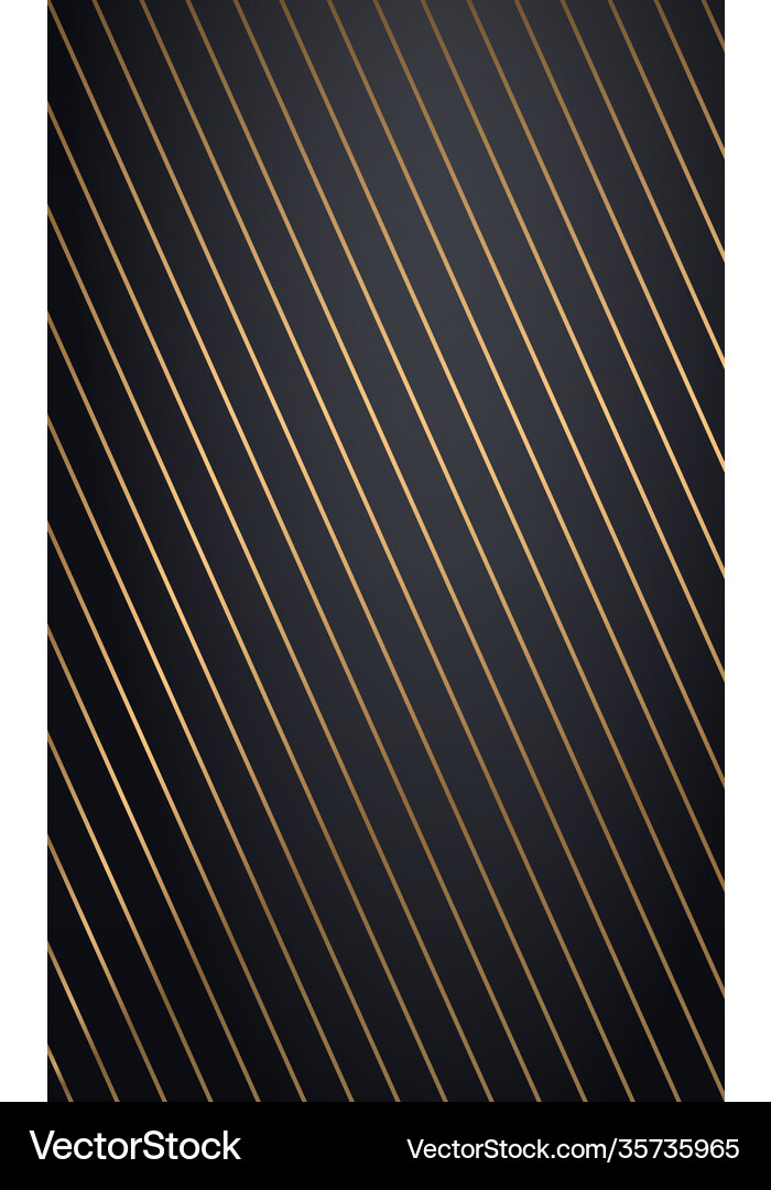 Abstract golden lines on a black background Vector Image