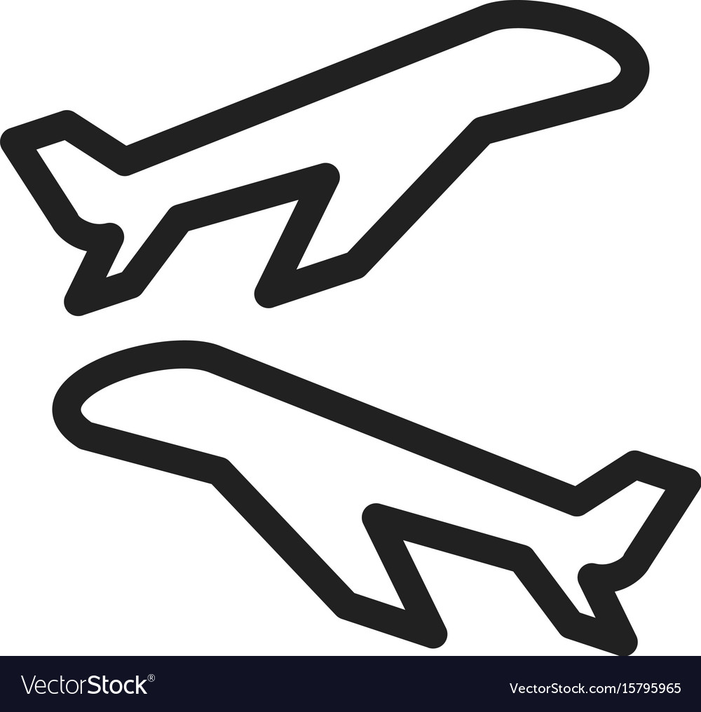 Multiple flights Royalty Free Vector Image - VectorStock