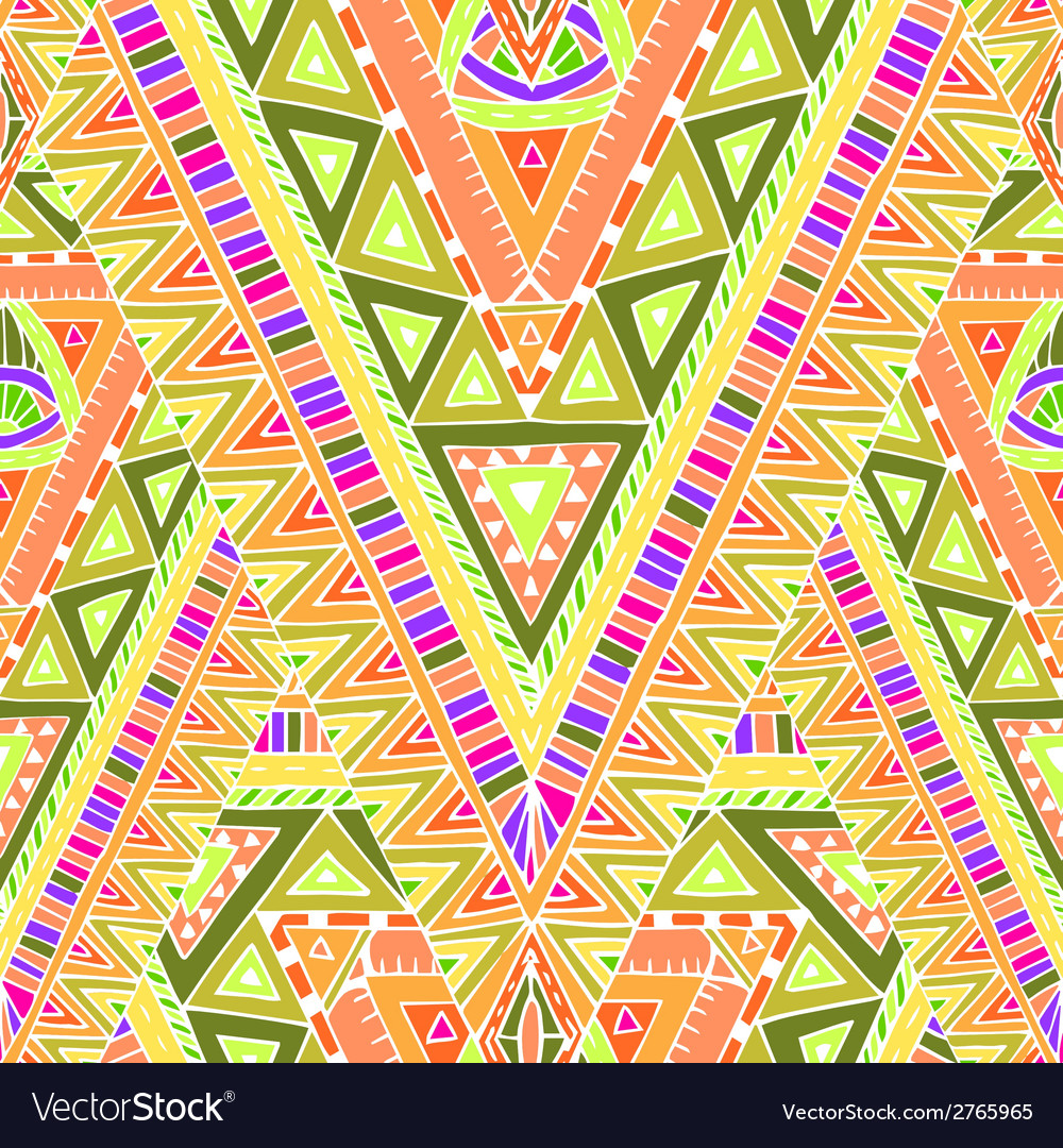 Seamless pattern with geometric elements Vector Image