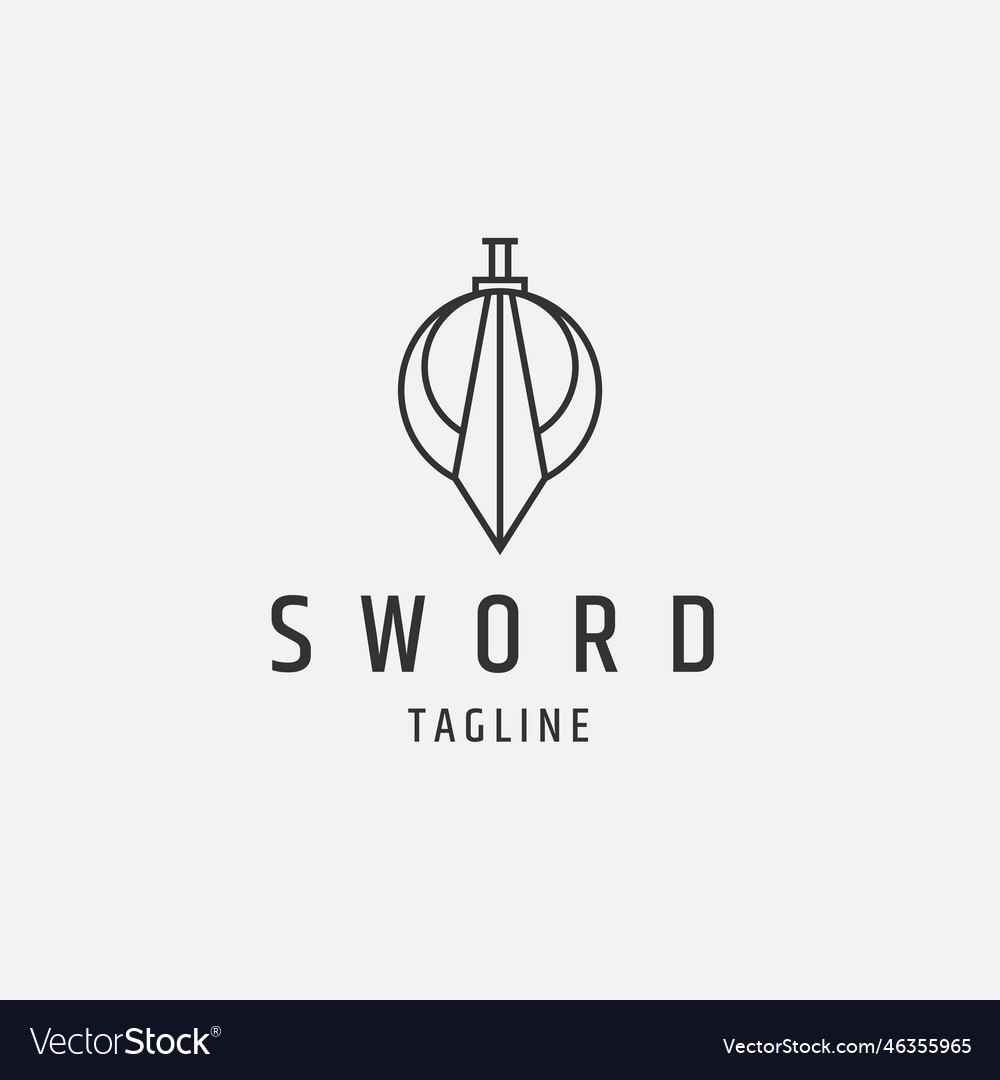 Sword logo Royalty Free Vector Image - VectorStock
