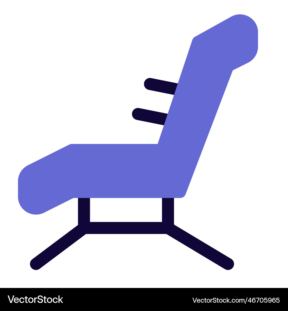 Using bath chair reduces the risk of falling Vector Image