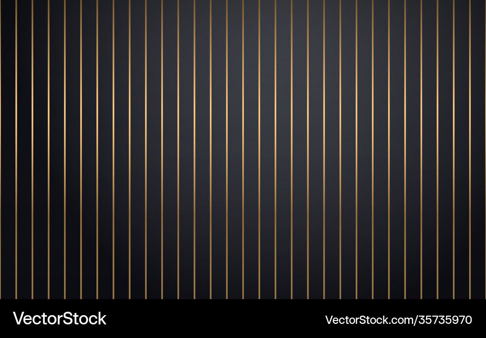 Abstract golden lines on a black background Vector Image