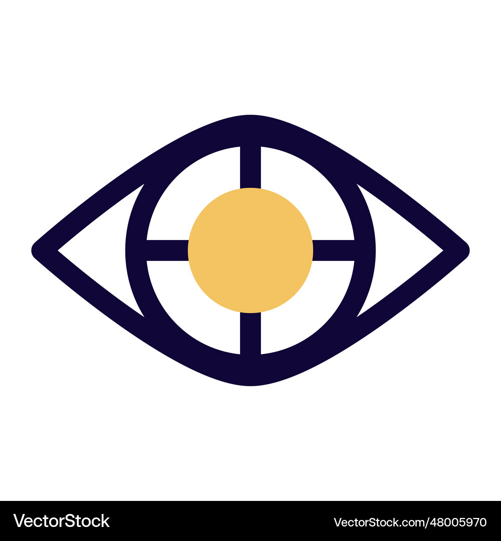 Cybernetic ocular device to improve gaming Vector Image