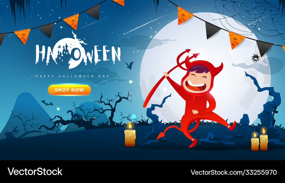 Halloween background design happy day Royalty Free Vector