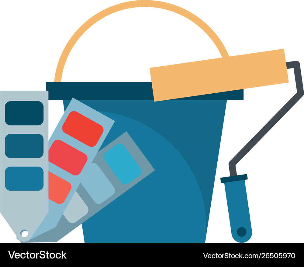 Paint art creative decortation cartoon Royalty Free Vector