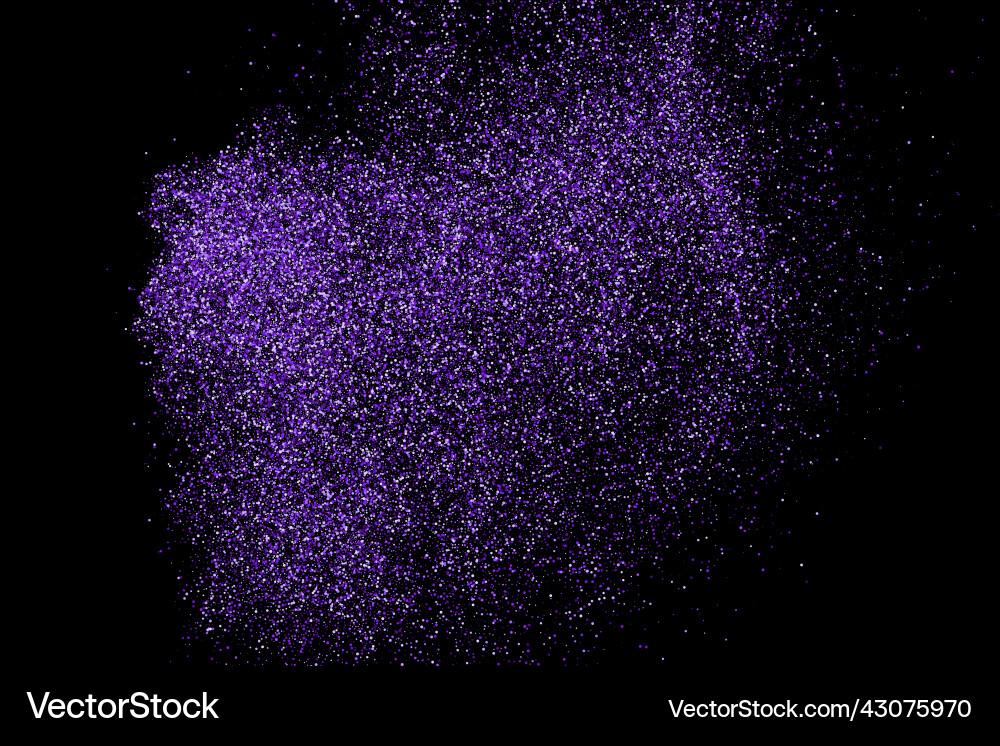 Purple explosion of confetti Royalty Free Vector Image
