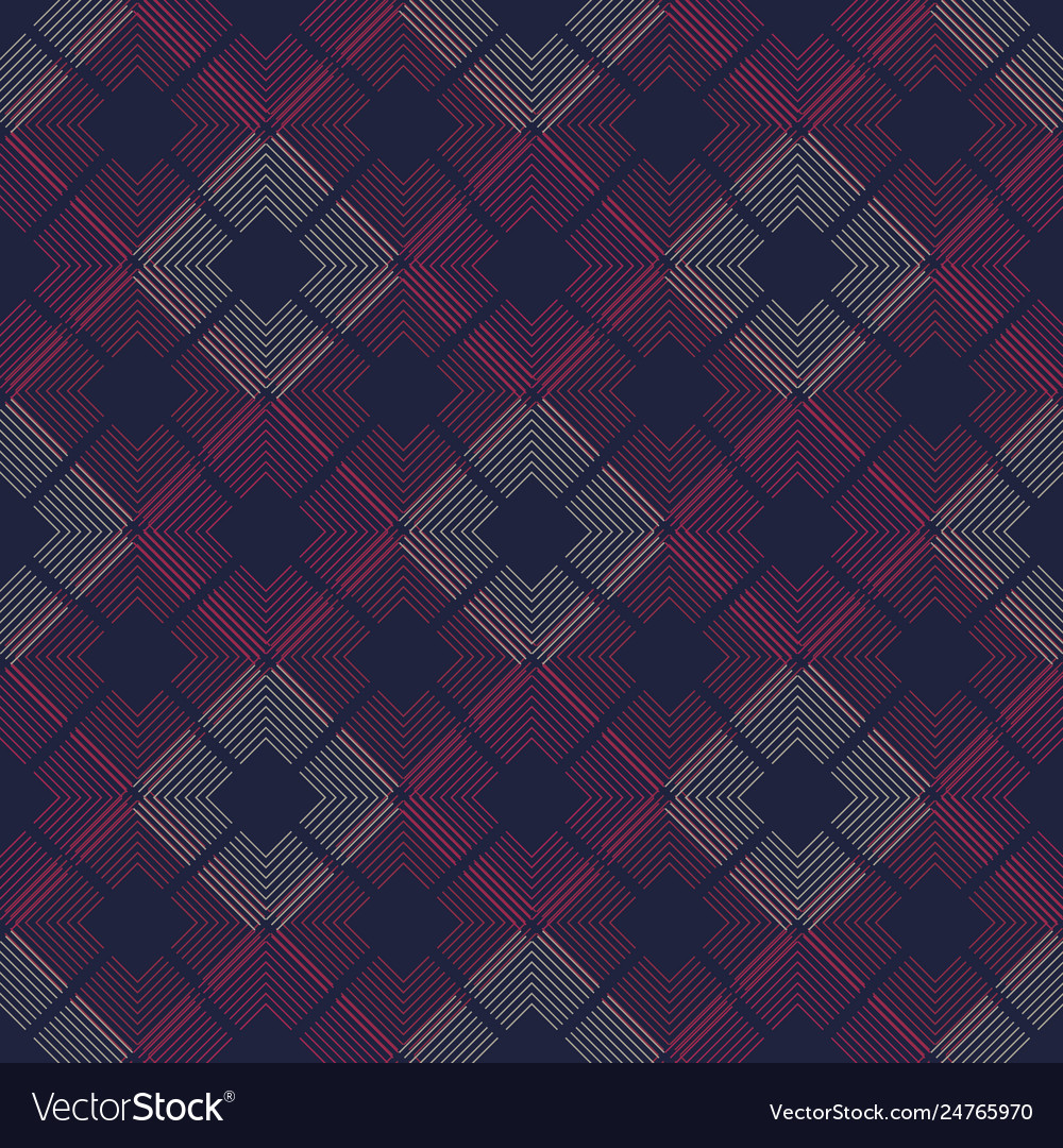 Subtle line squares seamless pattern Royalty Free Vector