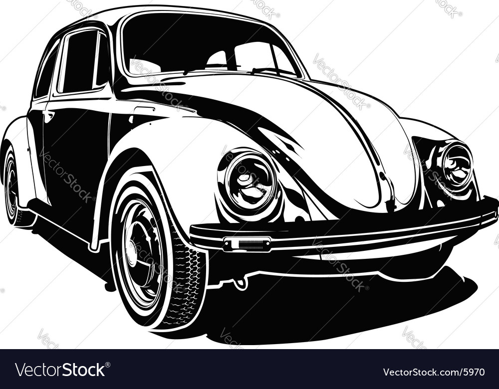 Vw bug Royalty Free Vector Image - VectorStock