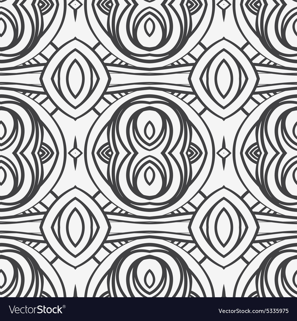 Abstract seamless ornament pattern Royalty Free Vector Image