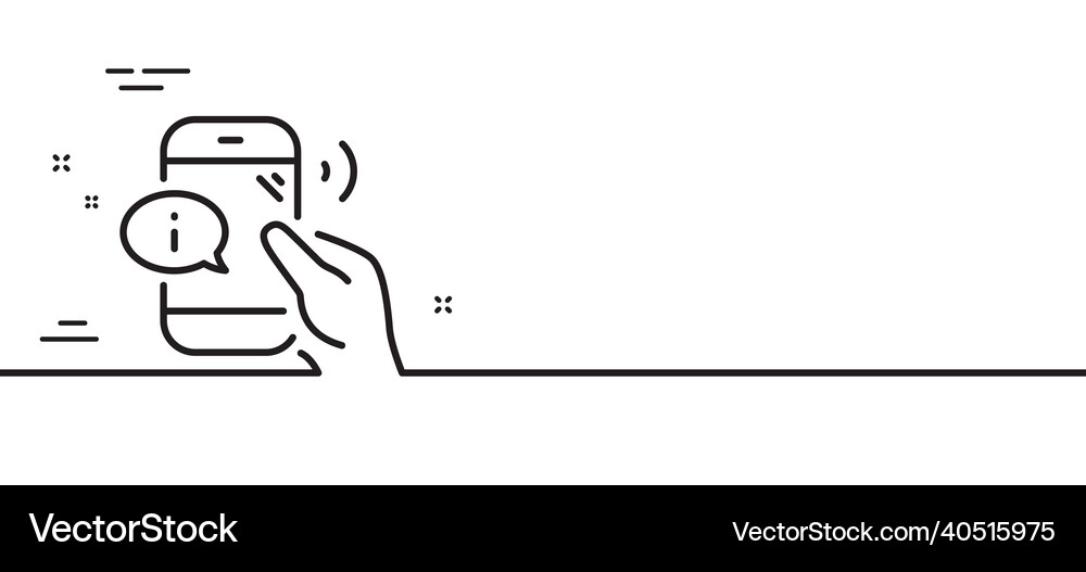 Call center service line icon phone support sign Vector Image