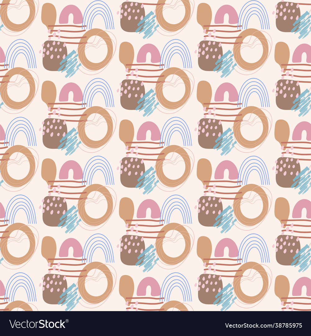 Hand drawn pattern background Royalty Free Vector Image