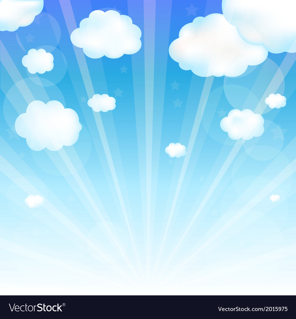 Sky and cloud Royalty Free Vector Image - VectorStock