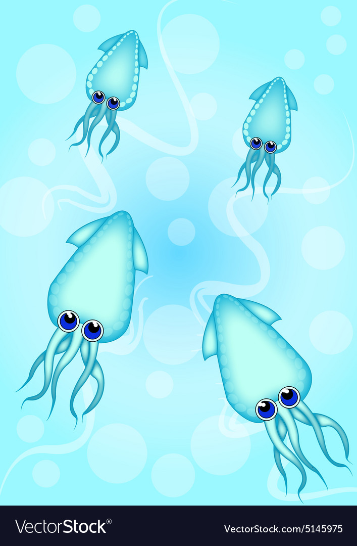 Squid Royalty Free Vector Image - VectorStock